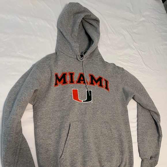 Tops | University Of Miami Hoodie | Poshmark